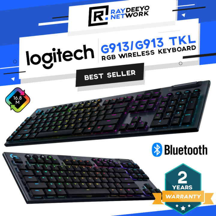 Logitech G913 / Logitech G913 TKL Lightspeed Wireless RGB Mechanical ...
