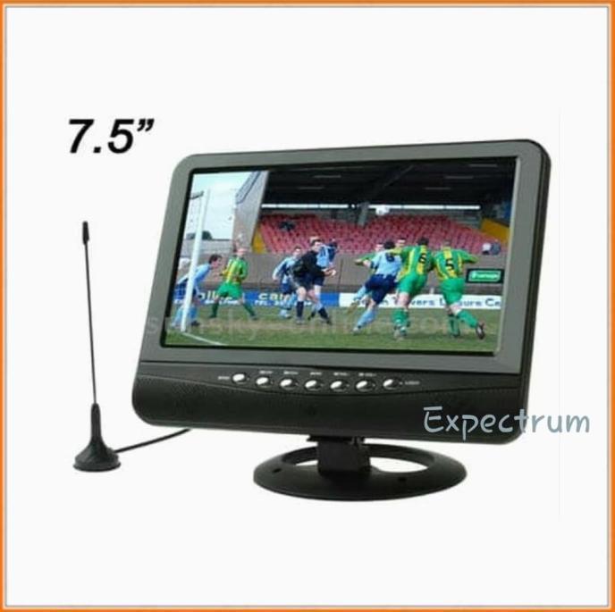 TFT LCD Color Analog TV 7.5 inch with Wide View Angle - Portable TV ...