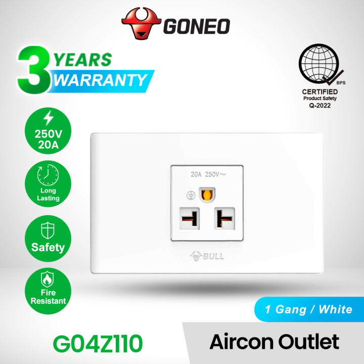 BULL Aircon Outlet Heavy Duty Socket/Switch for Wall G04Z110 | Lazada PH