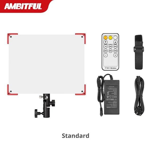 AMBITFUL LEDP60C 60W 3200-5600k Dual Color Temperature LED Lamp Video Light Panel Lamp Honeycomb ...