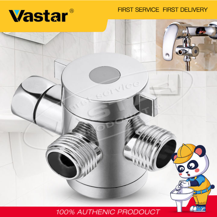 Vastar 1/2นิ้ว Three Way T-Adapter Valve สำหรับโถสุขภัณฑ์หัวฝักบัว Diverter Valve | Lazada.co.th