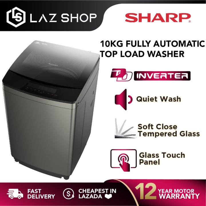 Sharp 10KG DD Inverter Top Load Fully Auto Washing Machine ESY1019 ... Sharp 10KG DD Inverter Top Load Fully Auto Washing Machine ESY1019 ...