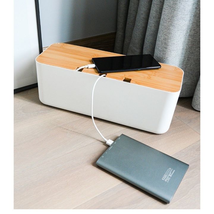 Cable Management Storage Box Minimalist Cable Organizer Box Safety ...