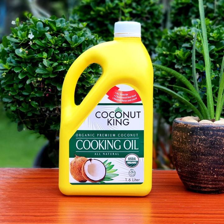 Coconut King Organic Premium Coconut Cooking Oil (1.6Liter, 1.0Liter ...