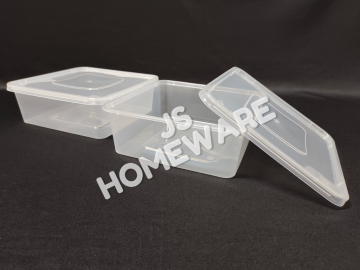 SQ5 Square Plastic Disposable Food Container (30pcs±) | Lazada