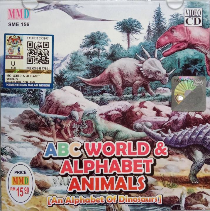 VCD And Book Set Dinosaurs ABC World & Alphabet Animals - Education ...