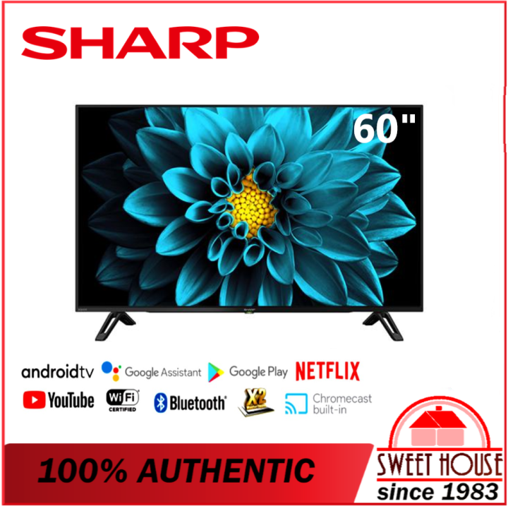 Sharp AQUOS 60 Inch 4K UHD Android TV Netflix YouTube - 4TC60DK1X | Lazada