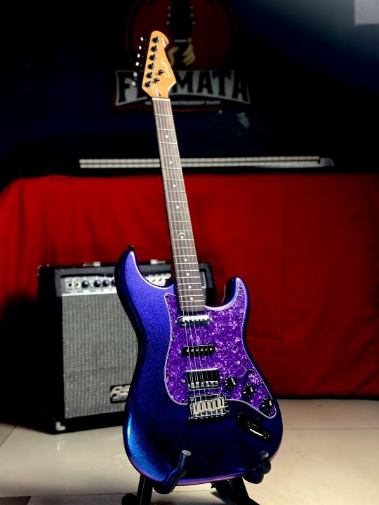 Fermata ST-1H-M Stratocaster Electric Guitar with Stainless Steel Frets ...