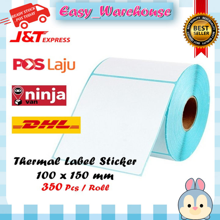 A6 Thermal Sticker Thermal Paper Waybill Shipping Label Consignment ...