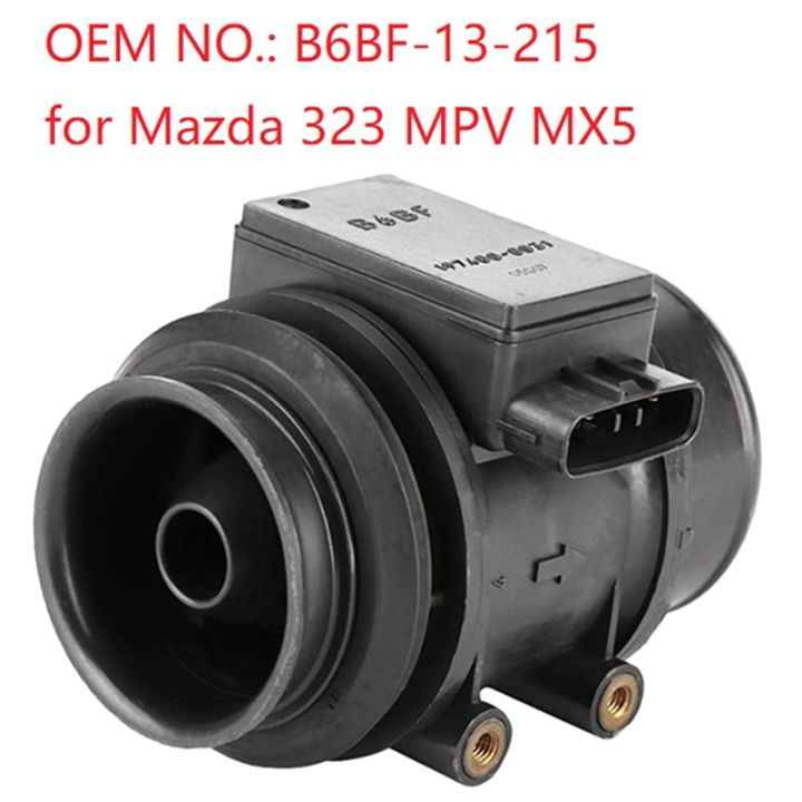 Mass Air Flow Sensor Meter Replacement Parts MAF 197400-0031 B6BF-13 ...