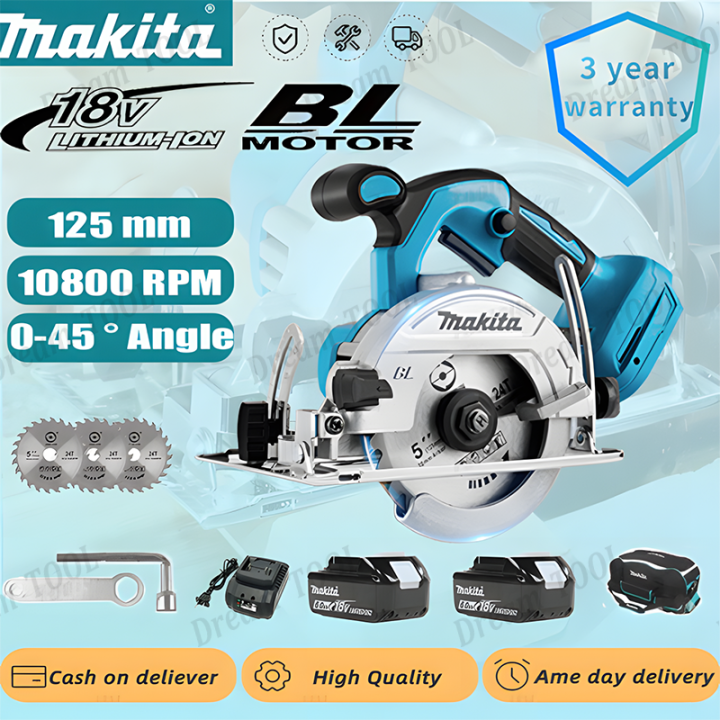 Makita 5"Electric Circular Saw Cordless Brushless Portable cutting Tool | Lazada PH