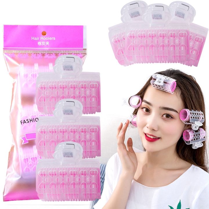 DORISNA 3pcs/set Hair Rollers with Clip Self-Grip Fluffy Bangs Curlers ...