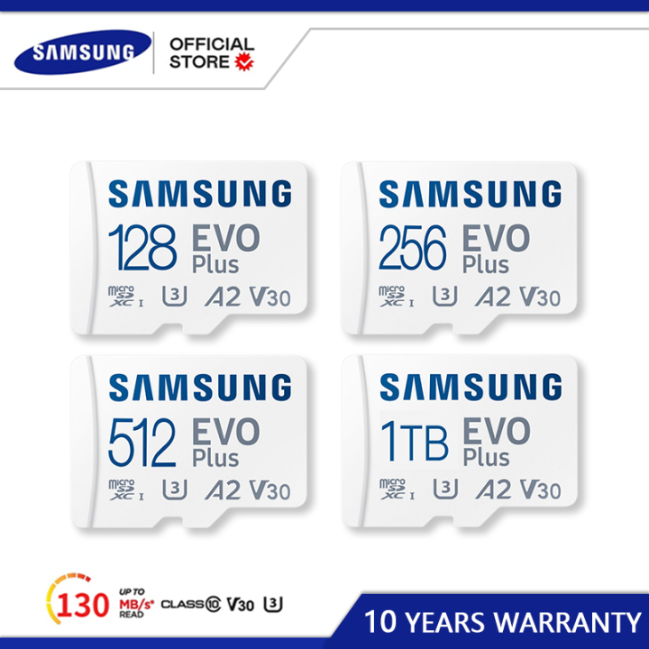 Samsung EVO PLUS 1TB 512GB 256GB 128GB Micro SD Card Class 10 U3 V30 A2 ...