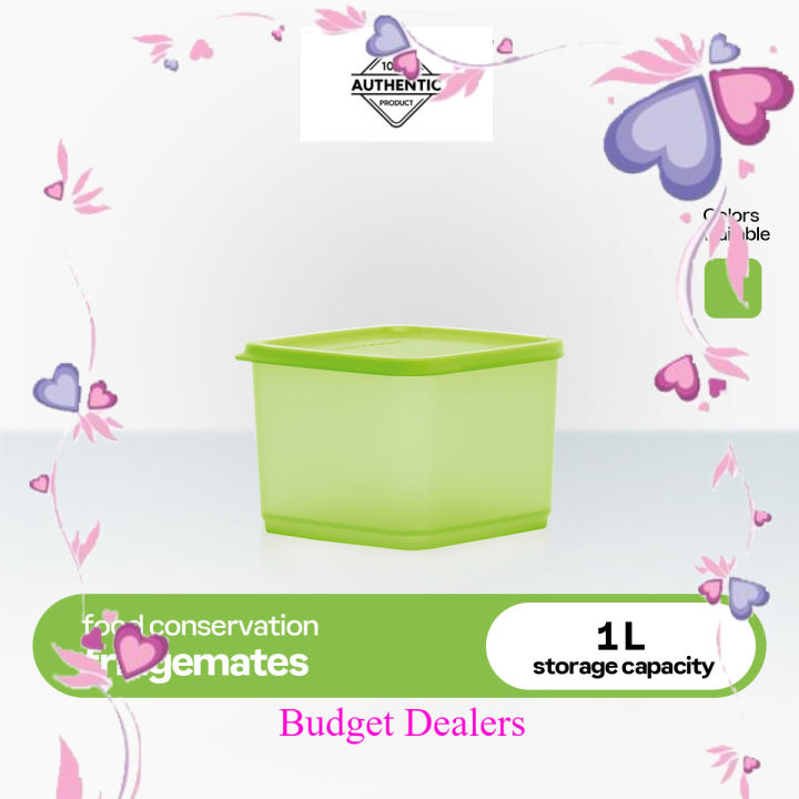 Sale Tupperware Fridgemates Medium Square Rounds 1L [Food Keeper ...