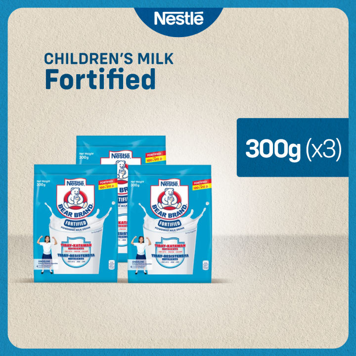 BEAR BRAND Fortified Powdered Milk Drink 300g - Pack of 3 | Lazada PH