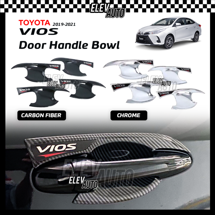 Toyota Vios 2019 2020 2021 CARBON CHROME Door Handle Bowl Cover Inner ...