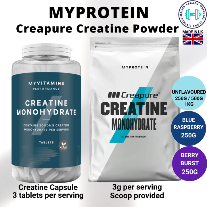 MYPROTEIN Creapure Creatine Monohydrate 250G / 500G / 1KG Unflavoured ...
