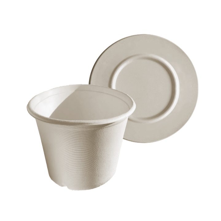 Econest Eco-Friendly Bagasse Deep Bowls with Lids – Sustainable ...