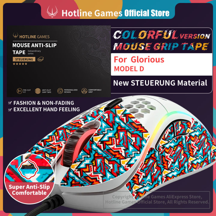 Hotline Games Colorful Mouse Grip Tape for Glorious Model D Model D ...