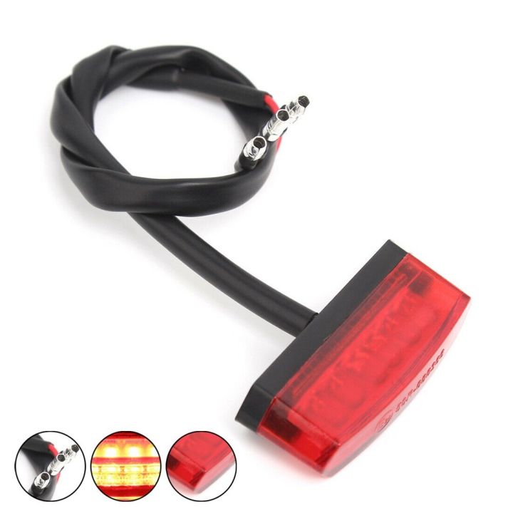 【TEHAUTO】 High Visibility 6 LED Mini Motorcycle Tail Light Rear Running ...