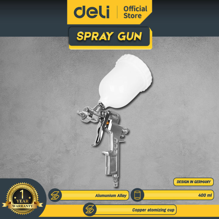 Deli Spray Gun Tabung Atas 400ml / Semprotan Cat EDL-QPQ-990G | Lazada ...