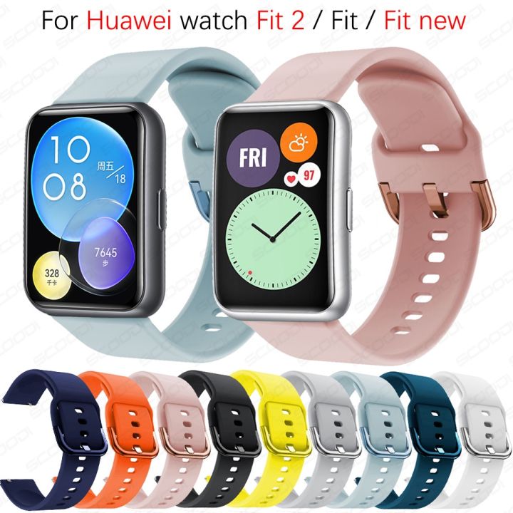 Soft Silicone Strap for Huawei watch Fit 2 / Fit / FIT New smartwatch ...