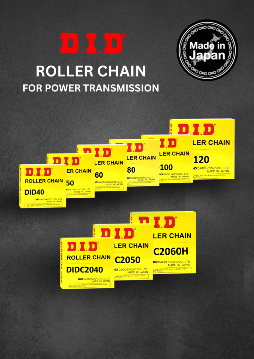 D.I.D Industrial Roller Chain DID40,50,60,80 X 10FT | Lazada PH