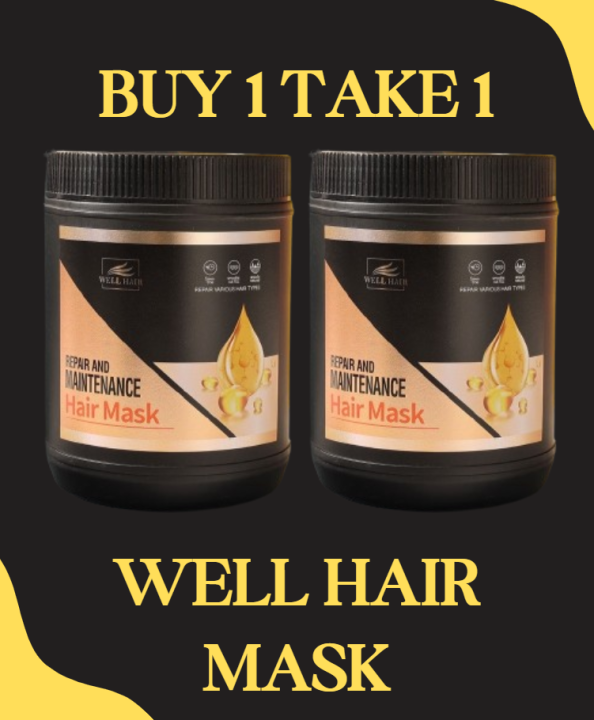 BUY 1 TAKE 1 Well Hair Mask 1000G Maintenance Hair Care Treatment ...