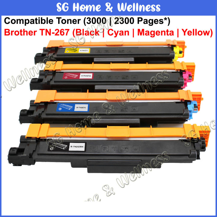 Compatible Brother Toner TN-267 TN267 Black Cyan Magenta Yellow BCMY ...
