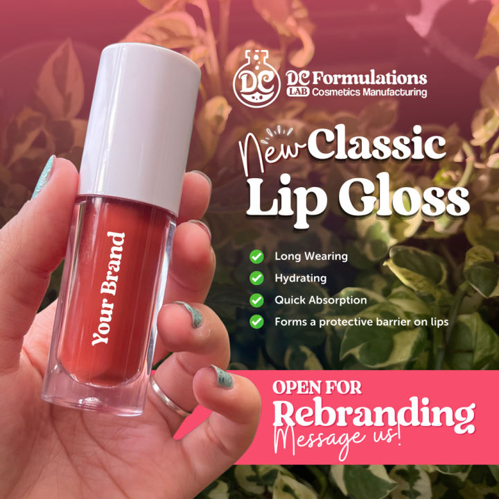 Classic Lip Gloss New -Tinted Shimmery Clear 【DC Formulations ...