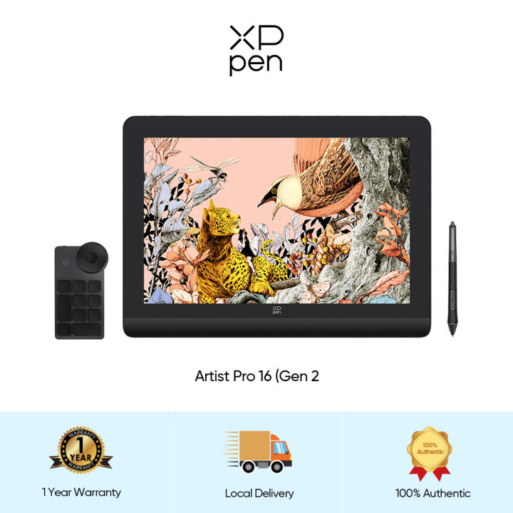 XPPen Artist Pro 16 (Gen 2) Drawing Display - 16 inch,TÜV SÜD certified ...