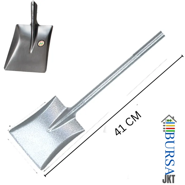 SEKOP DATAR BAJA STAINLESS STEEL ANTI KARATALAT BERKEBUN PERTANIAN 41 ...