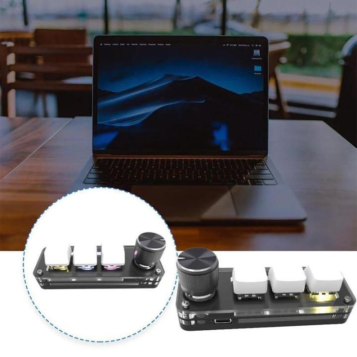 USB Mini 3-Key Keypad Mechanical Gaming Keyboard Programming Macro with ...