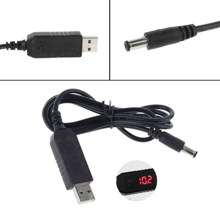 USB to for DC 12V 1.5A Adjustable Voltage 5.5x2.5mm Power Cable for ...