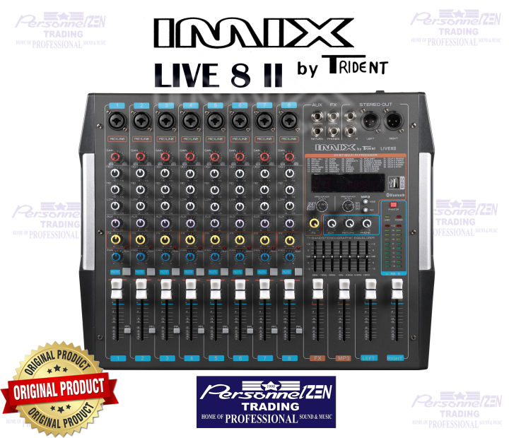 IMIX Live 8 II IMIX by Trident 8 Channel Mixer ORIGINAL | Lazada PH