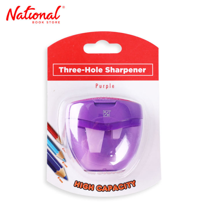 Best Buy Three-Hole Sharpener KR971425, Pink - School & Office Supplies ...