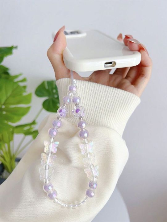 Phone Strap Korea Gantungan Hp Manik Kupu | Lazada Indonesia