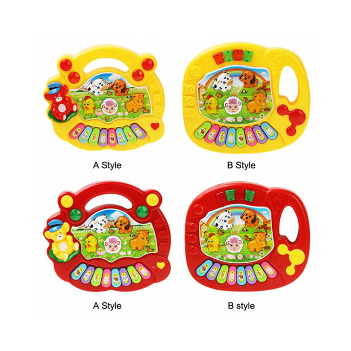 2 Colors Kids Piano Music Toy Musical Instruments Farm Animal Sound ...