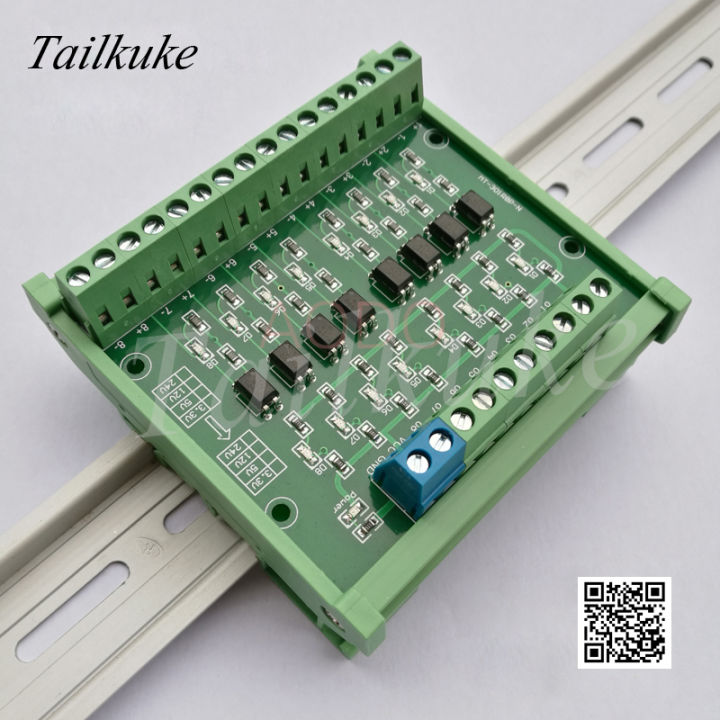 4-32 Channel PLC Signal Input NPN PNP Output Optocoupler Photoelectric Isolation Module Level ...