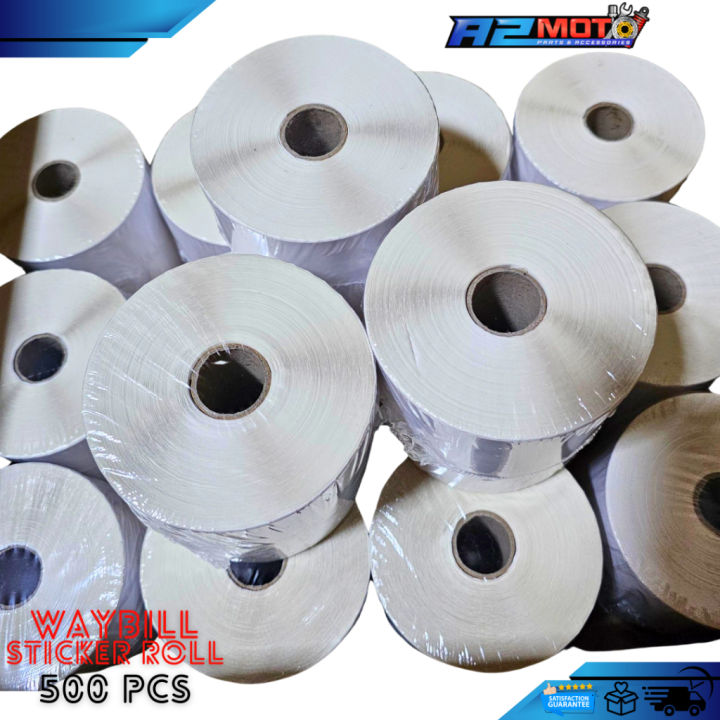 A6 waybill sticker 500PCS / ROLL Thermal Adhesive Sticker Label Paper ...