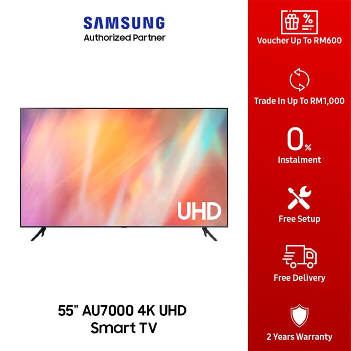 (2024) Samsung 55 lnch (UA55DU7000) 4K UHD Smart TV with Crystal ...
