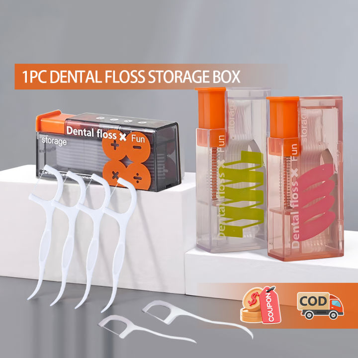 Floss Dispenser Portable Pop-Up Design Dental Floss Box Durable ...