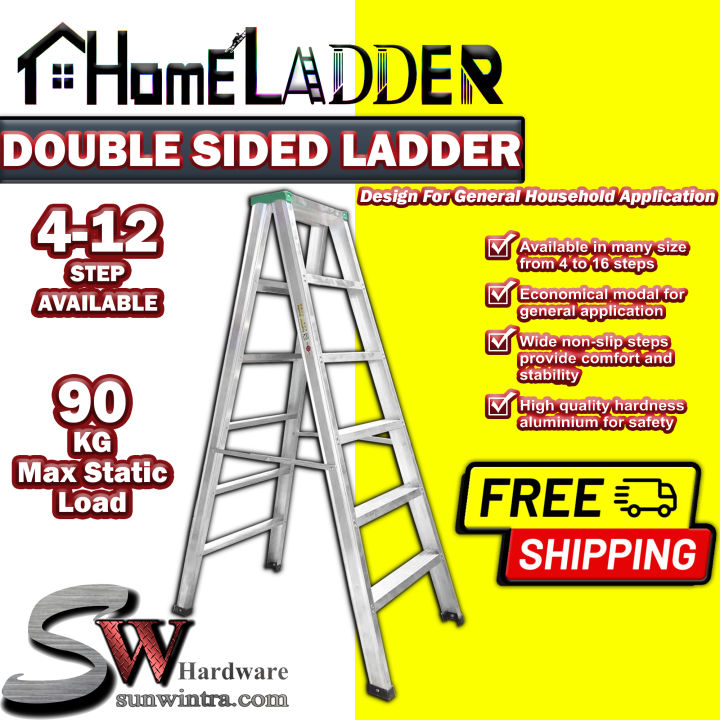 HOME LADDER DOUBLE SIDED LADDER ( FREE SHIPPING!!! ) 4 Step 5 Step 6 ...