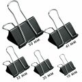 12pcs Black Binder Clips Paper Multipurpose 15mm 19mm 25mm 32mm 41mm ...