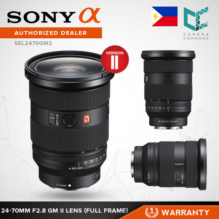 Sony Lens FE 24-70mm F2.8 GM Version 1 Version 2 Mirrorless Full Frame SEL2470GM SEL2470GM2 ...