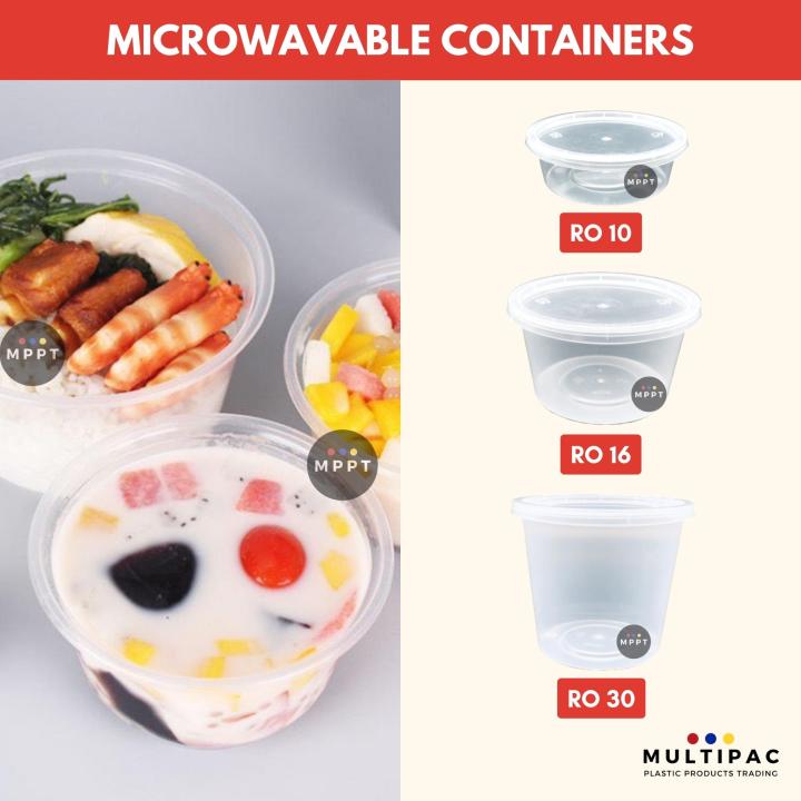 [10 PCS] - ProPack Round Microwavable Containers (RO10, RO16, RO30 ...