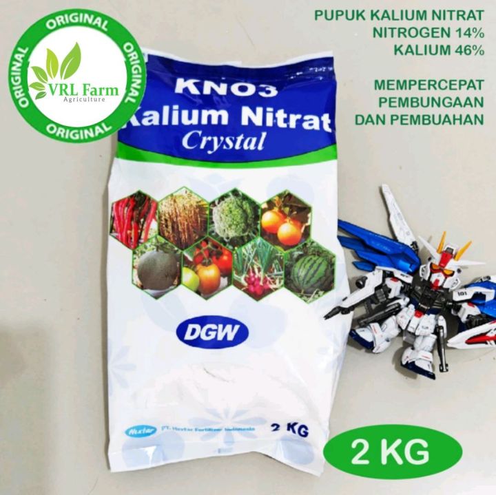 Pupuk KNO3 Kali Nitrat Kristal DGW 2 KG untuk Pertumbuhan dan Pembuahan ...