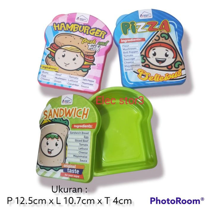Lunch Box BREAD / Kotak Box Roti Sandwich / Tempat Bekal Makanan ...