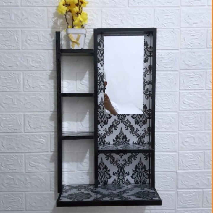 Rak Cermin Kosmetik Makeup Rias Gantung Dinding | Lazada Indonesia