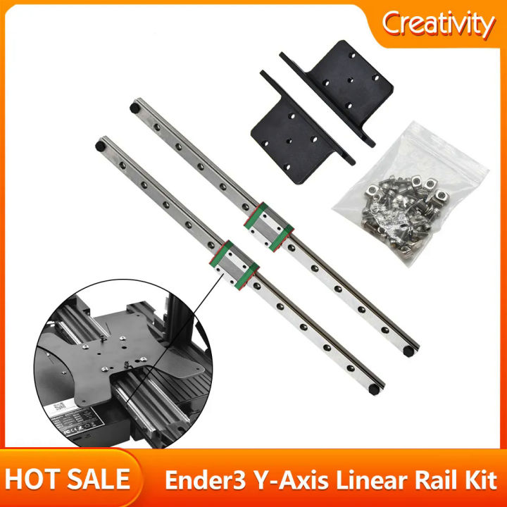 Ender3 Y Axis Linear Rail Guide Upgrade Kit MGN12H Stainless Steel ... Ender3 Y Axis Linear Rail Guide Upgrade Kit MGN12H Stainless Steel ...